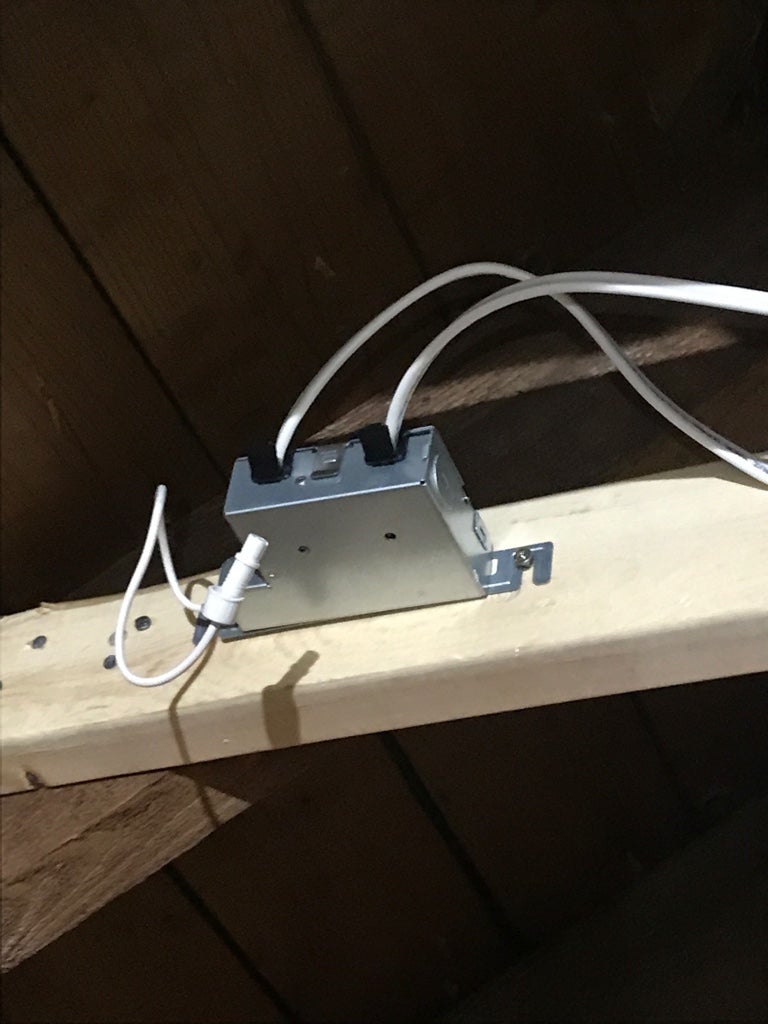 How to rough in LED downlight with included driver/J box | DIY Home ...