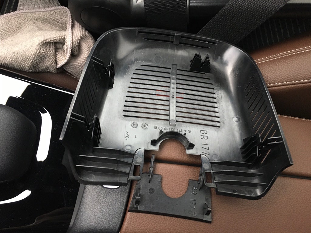 Removing the top big cover for camera and windshield sensors | Mercedes ...