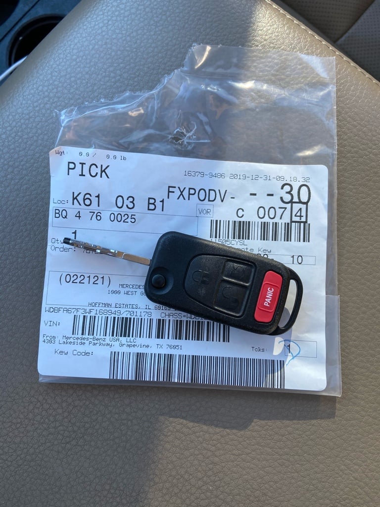 R129 key fob purchased...new | Mercedes-Benz Forum