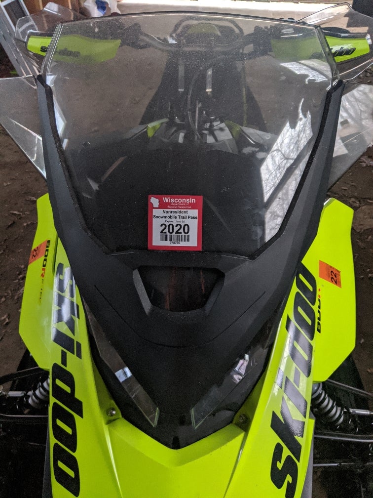 2020 Registration Stickers Placement?? | Ski-Doo Snowmobiles Forum