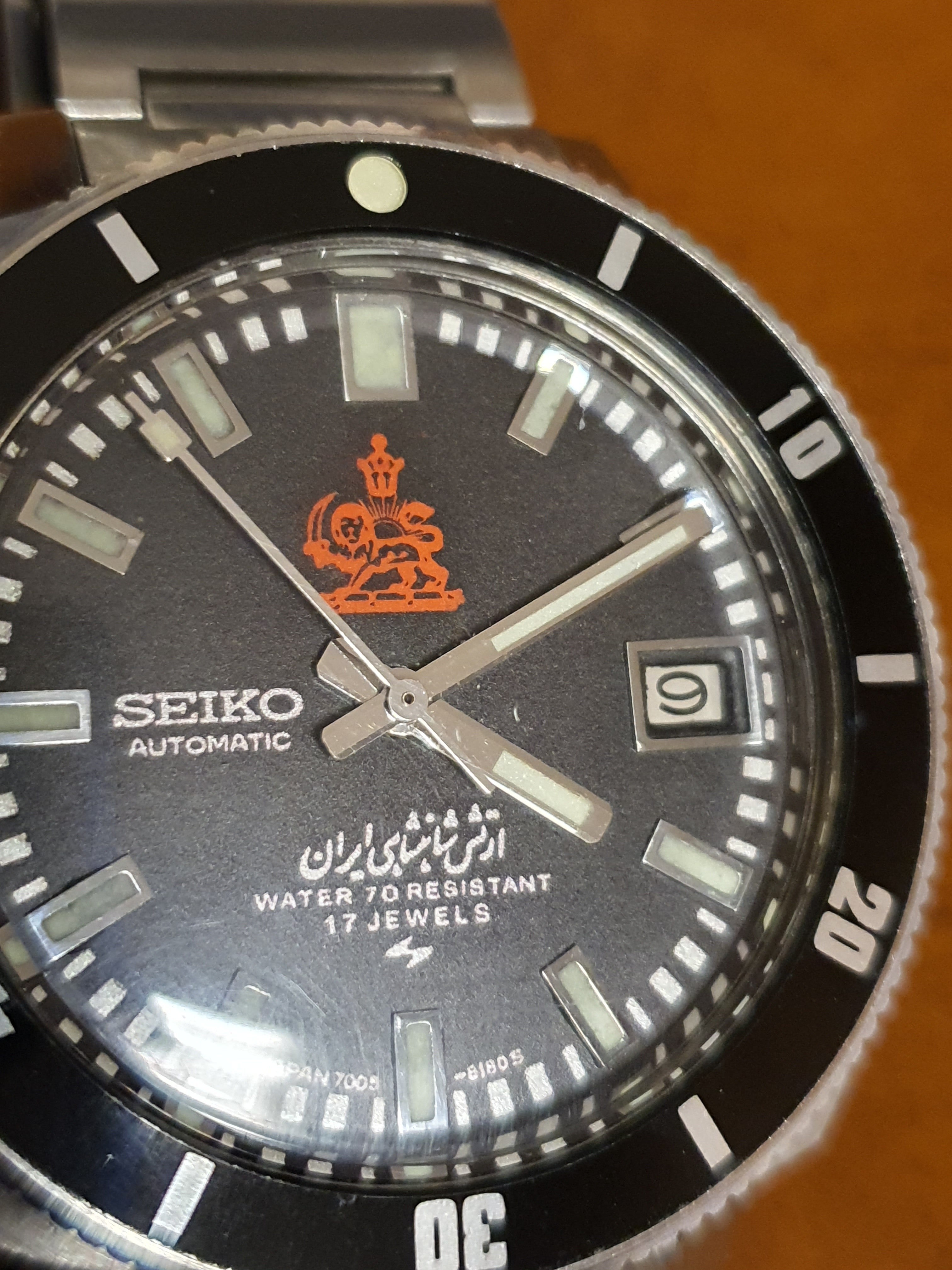 Seiko vintage 7005-8140 iranian army | WatchUSeek Watch Forums