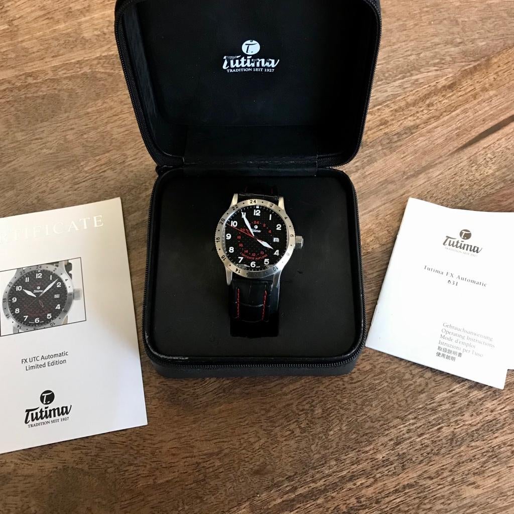 FS: Tutima FX UTC Limited Edition GMT - Carbon Fiber Dial - Excellent ...