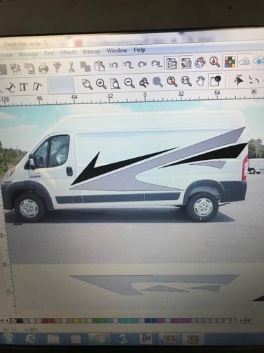 Decals - Overcoming the Whiteness of a Giant White Van | Ram Promaster ...