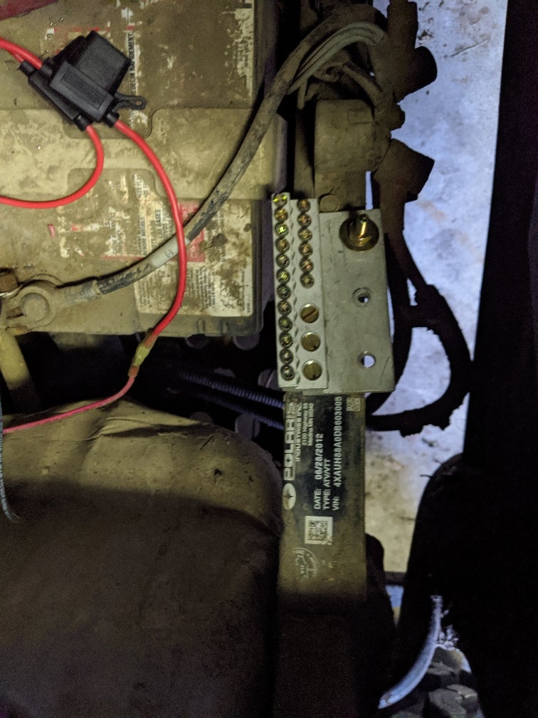 Bus Bar in Battery Compartment | PRC Polaris Ranger Club