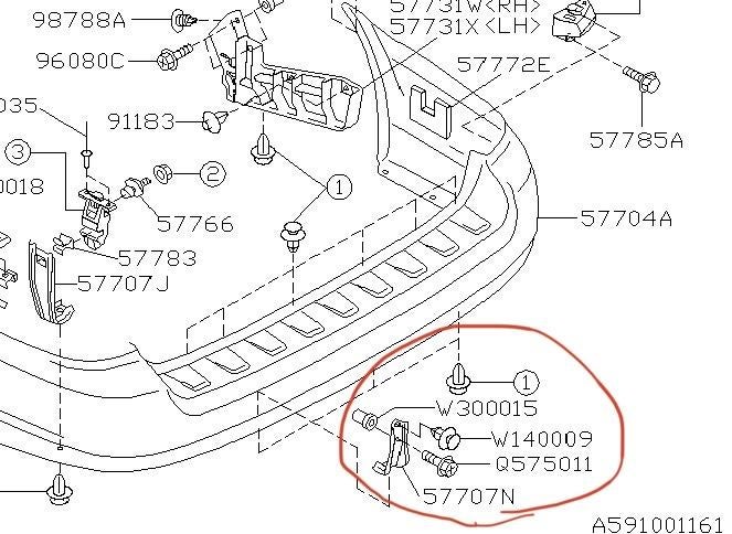 Rear bumper bracket | Subaru Outback Forums