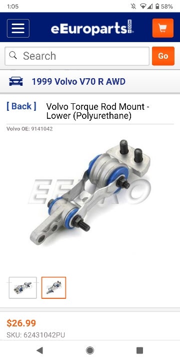 Correct Torque Rod mount for P80 AWD | SwedeSpeed - Volvo Performance Forum