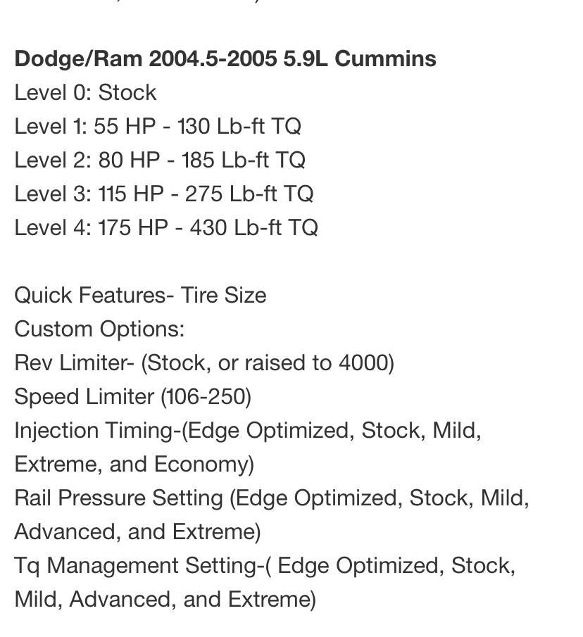 Edge cts2 tunes | Cummins Diesel Forum
