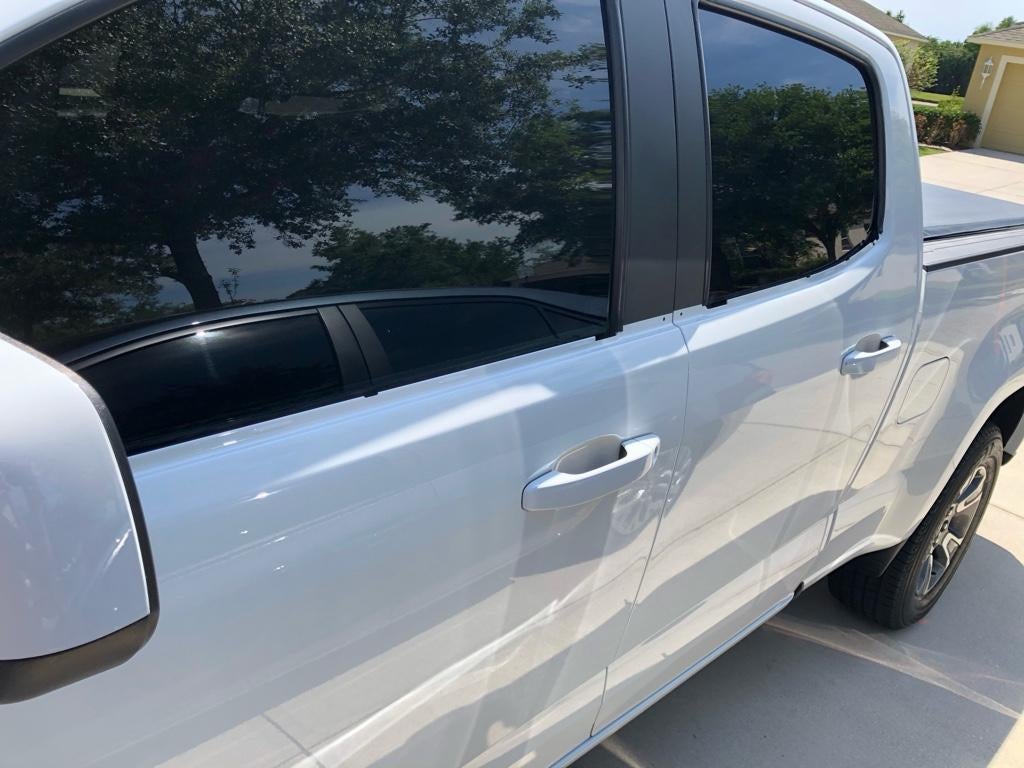 Painted my chrome window trim | Chevy Colorado & GMC Canyon