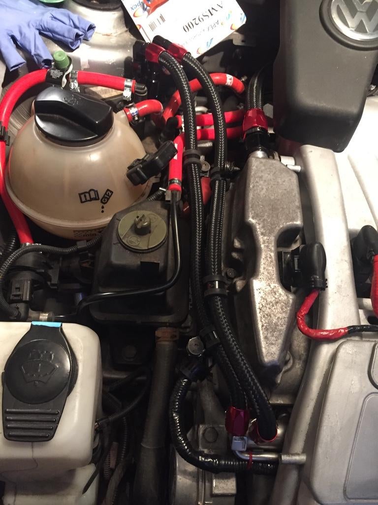 Vr6 AN fuel line conversion | VW Vortex - Volkswagen Forum