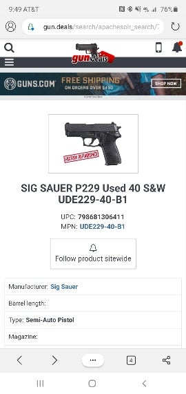 Sig LEO reconditioned P229 .40 question | SIG Talk