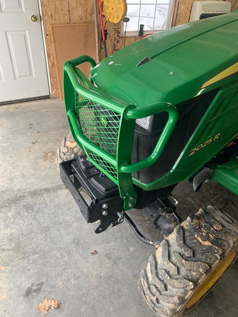 1025r Grill guard steel mesh protection | Green Tractor Talk