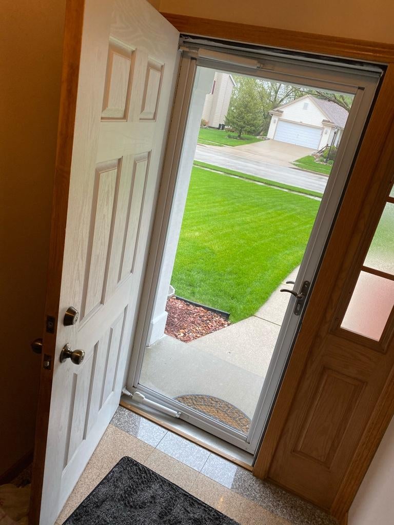 Must smell coming from front entry fiberglass door | DIY Home ...