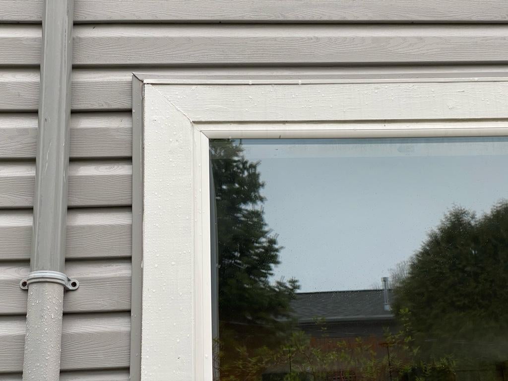 Water leak from top of window frame in heavy rain | DIY Home ...