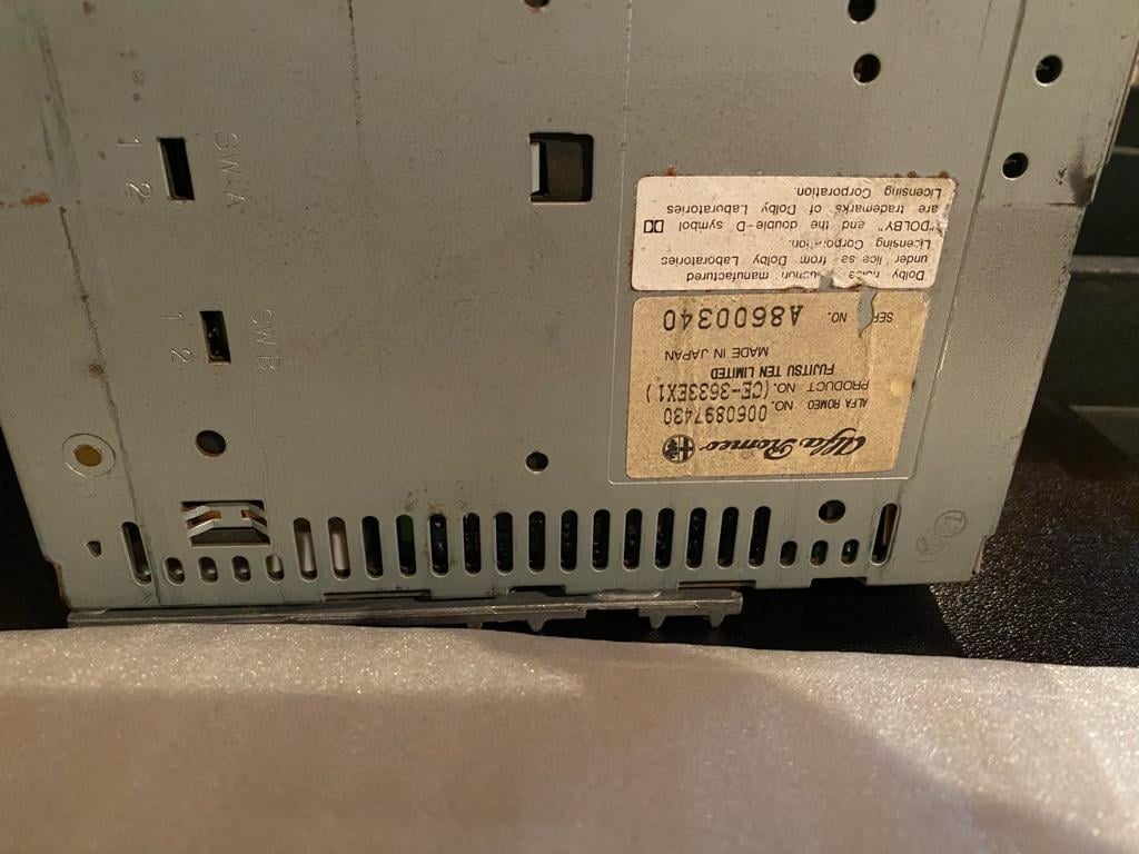 For Sale - 93 Spider Radio | Alfa Romeo Forums