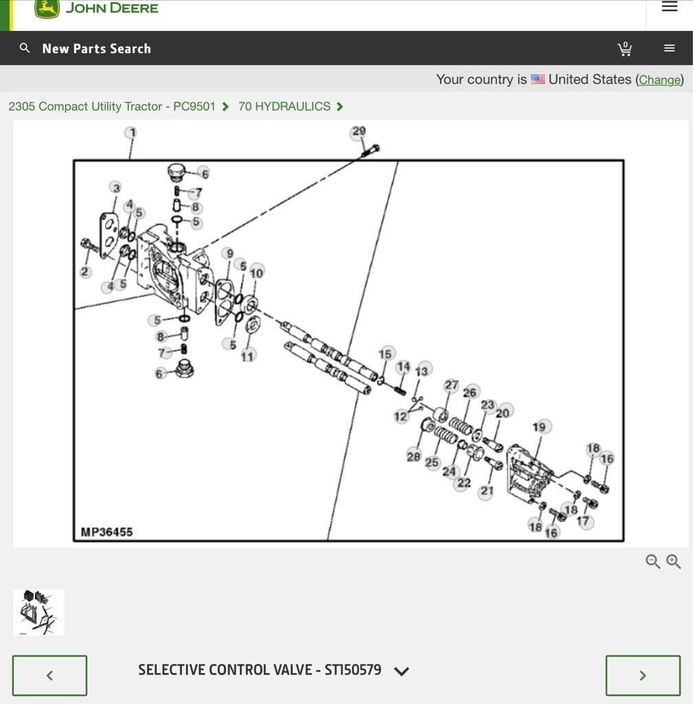 2305 hydraulic stick linkage | Green Tractor Talk
