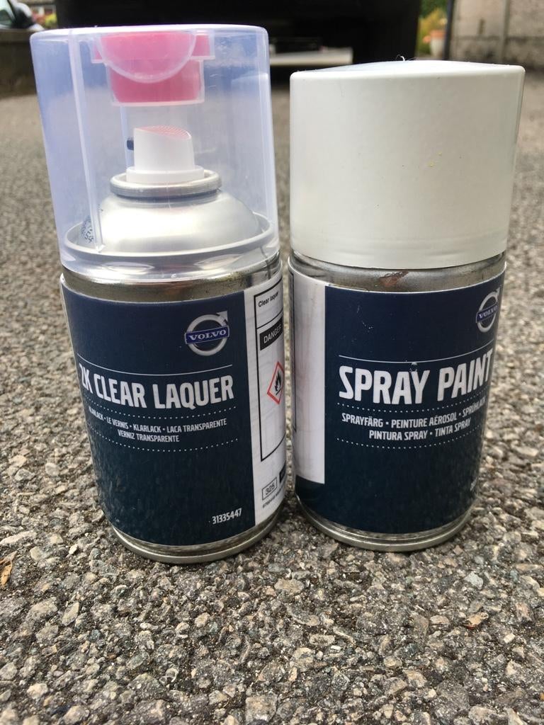 Ice white 614 spray paint and 2k clear lacquer | Volvo V40 Forums