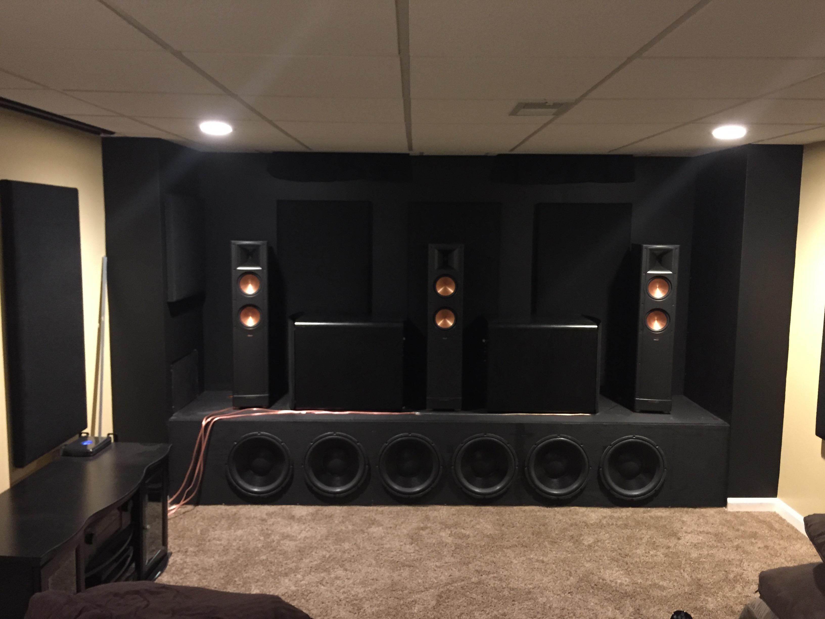 Jk’s small basement theater JBL synthesis, M2’s | AVS Forum