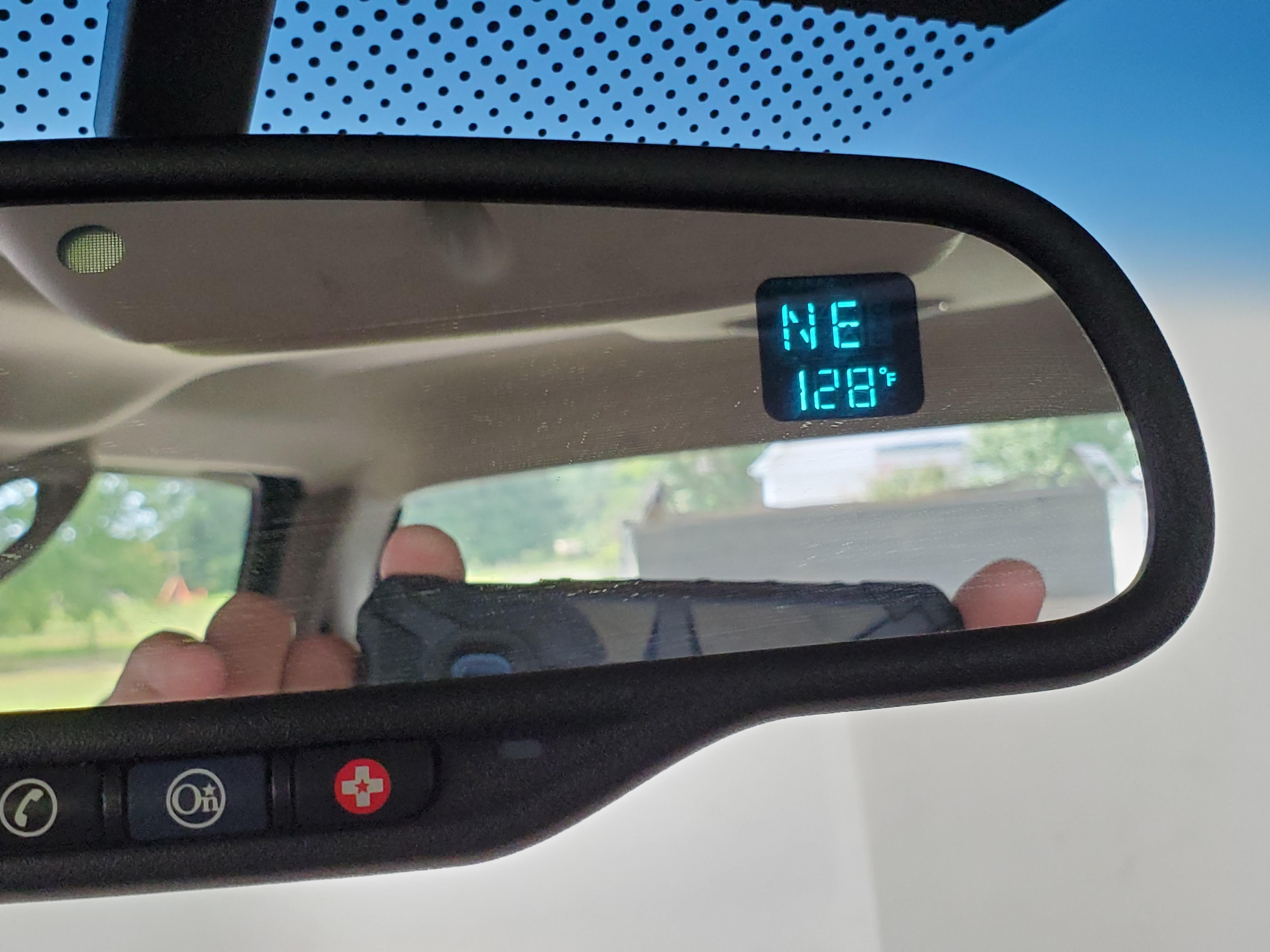 Ambient temperature reading on mirror | Chevy and GMC Duramax Diesel Forum