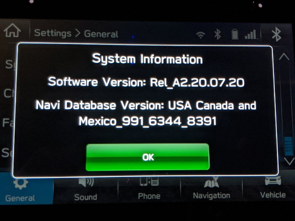 2018 Map and Software Update over the air | Subaru Outback Forums