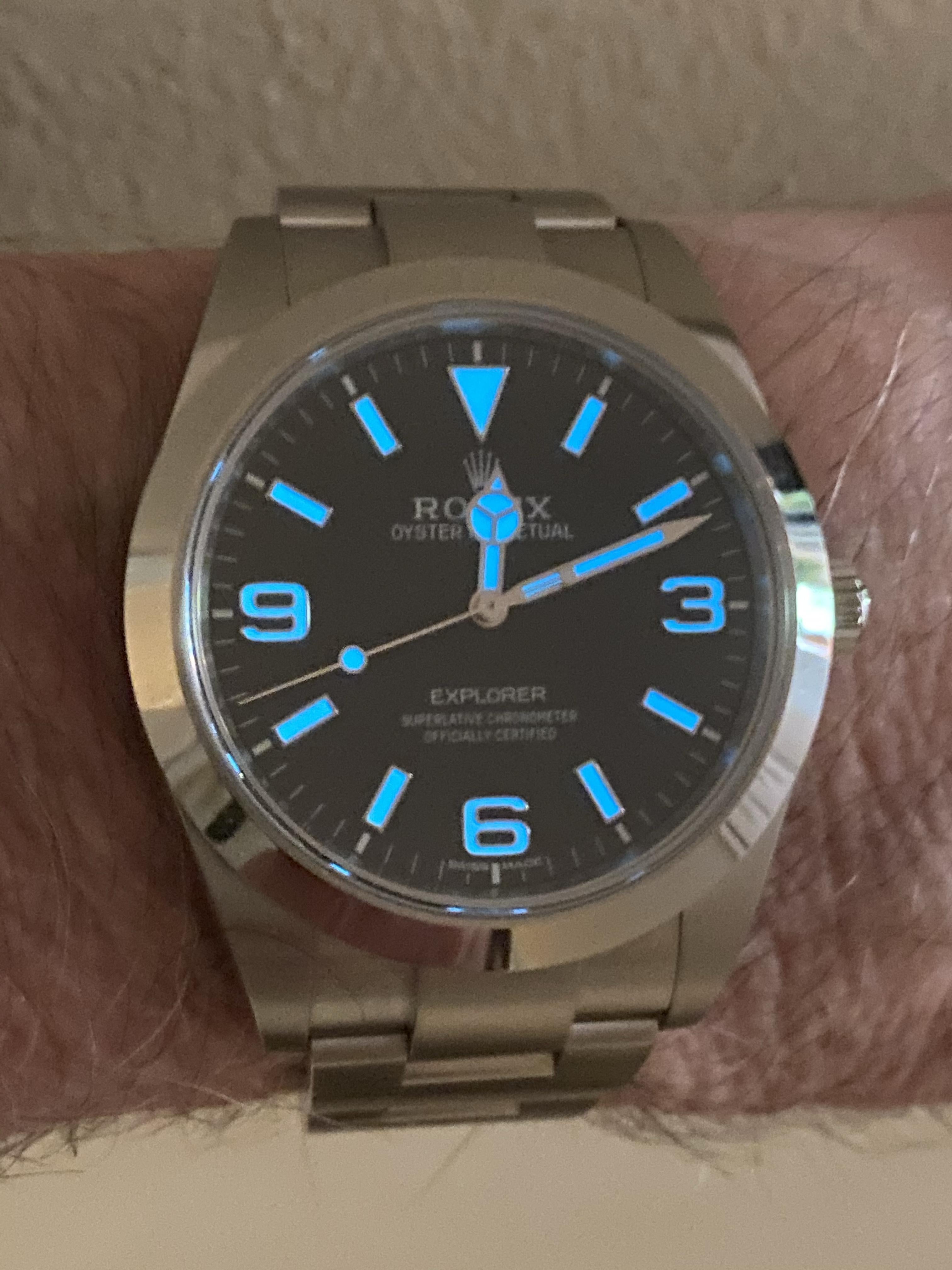 Rolex Explorer 1 (M214270-003) vs Seiko SARB033 DIMENSIONS | WatchUSeek ...