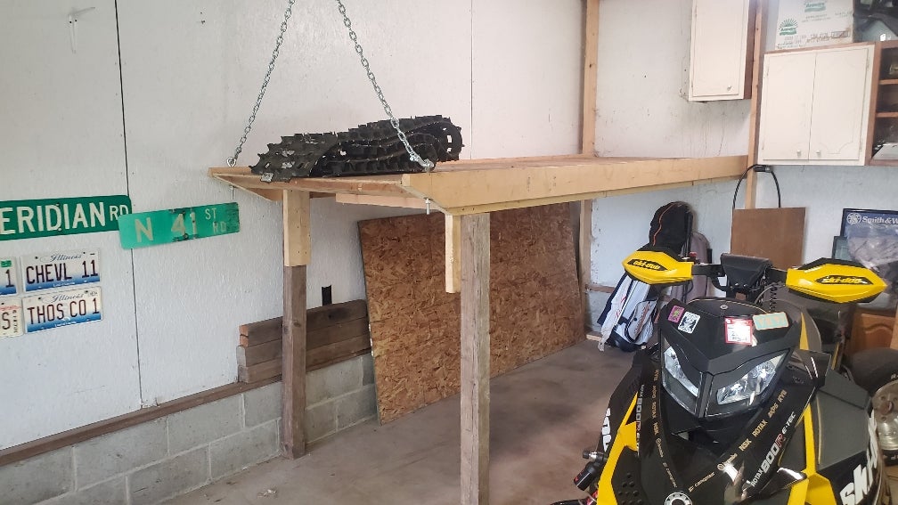 Looking for "sled stacker" storage racks...... | Ski-Doo Snowmobiles Forum