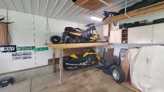 Looking for "sled stacker" storage racks...... | Ski-Doo Snowmobiles Forum