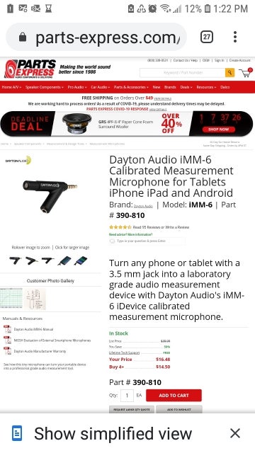 Can REW be used to compare positions with a Denon Audyssey microphone ...