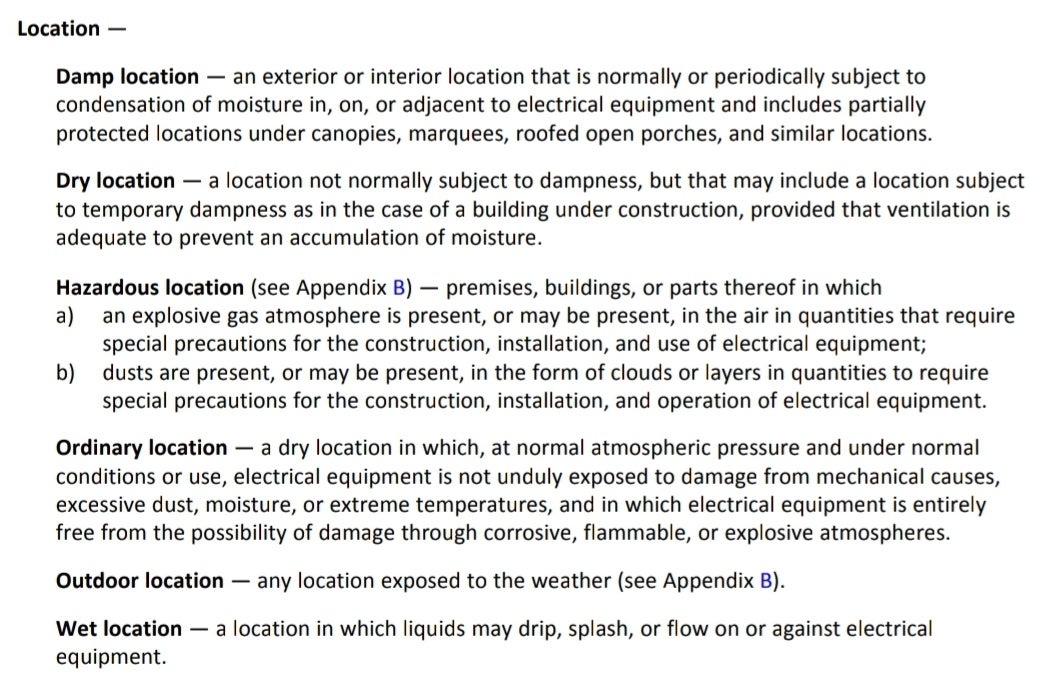 Detached Garage- Dry or Wet/Damp Location | Electrician Talk