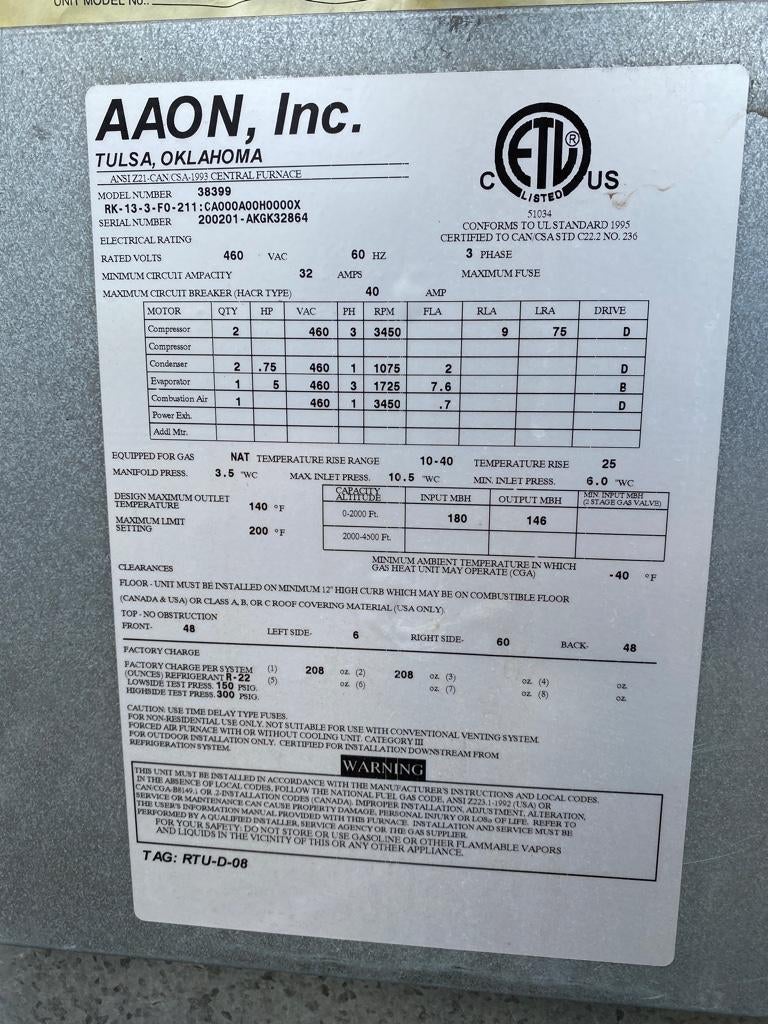 Not a fan of old Aaon units. | HVAC-Talk: Heating, Air & Refrigeration ...