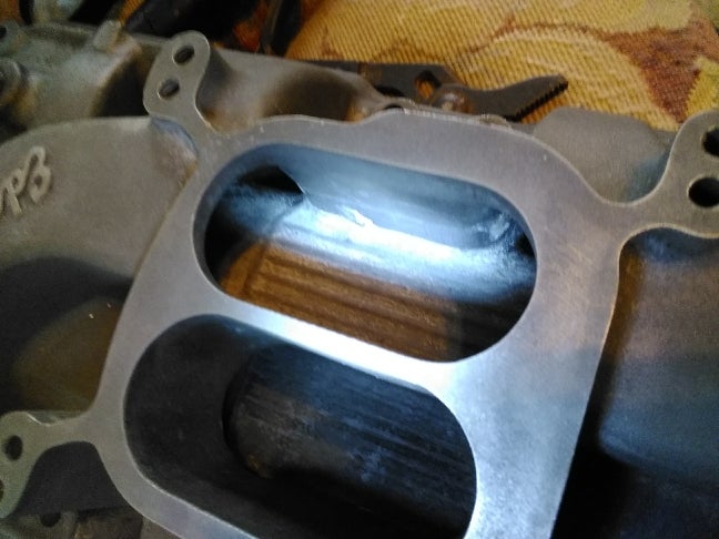 Early? F4B Edelbrock 4V Intake Manifold | Vintage Mustang Forums