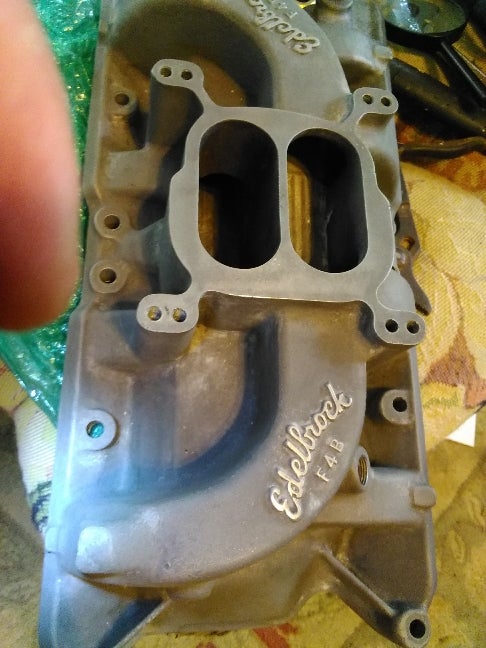 Early? F4B Edelbrock 4V Intake Manifold | Vintage Mustang Forums