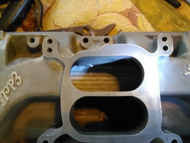 Early? F4B Edelbrock 4V Intake Manifold | Vintage Mustang Forums