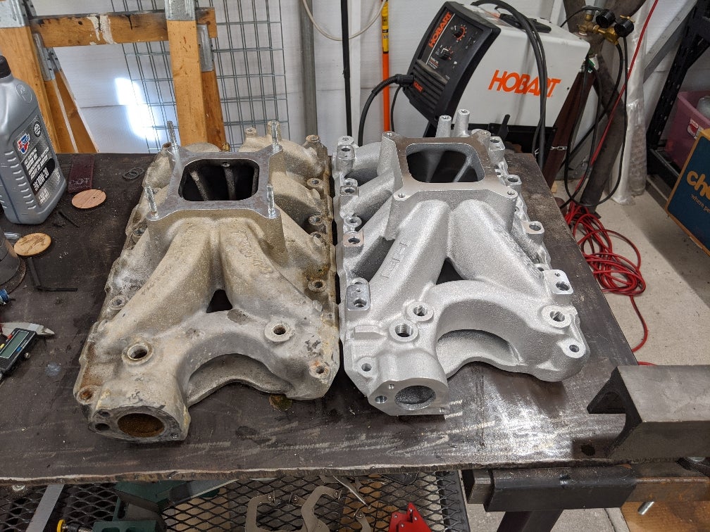 Edelbrock victor jr and super victor 351w side by side | Ford Mustang ...