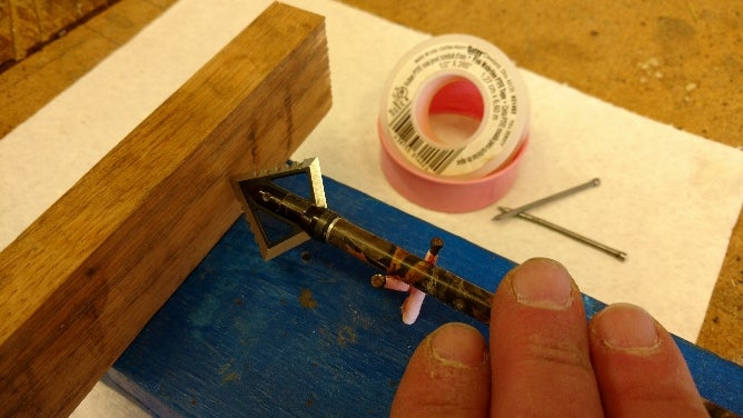 Cheap DIY arrow spinner broadhead alignment tool | Archery Talk Forum