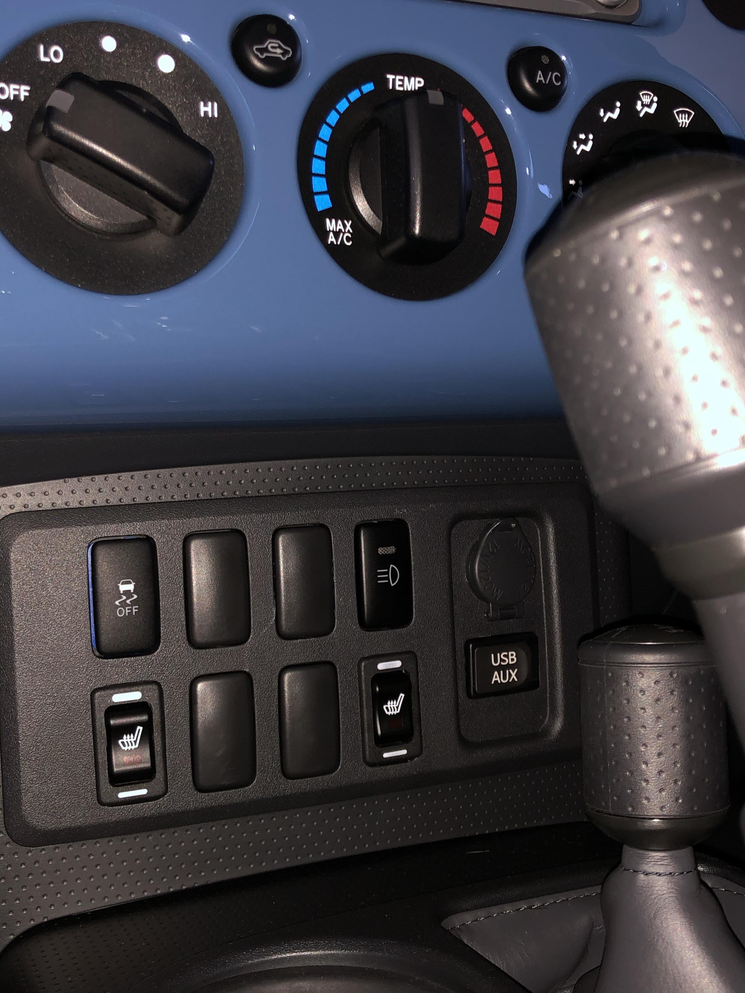 Seat Heater Switch - Factory look? | Toyota FJ Cruiser Forum