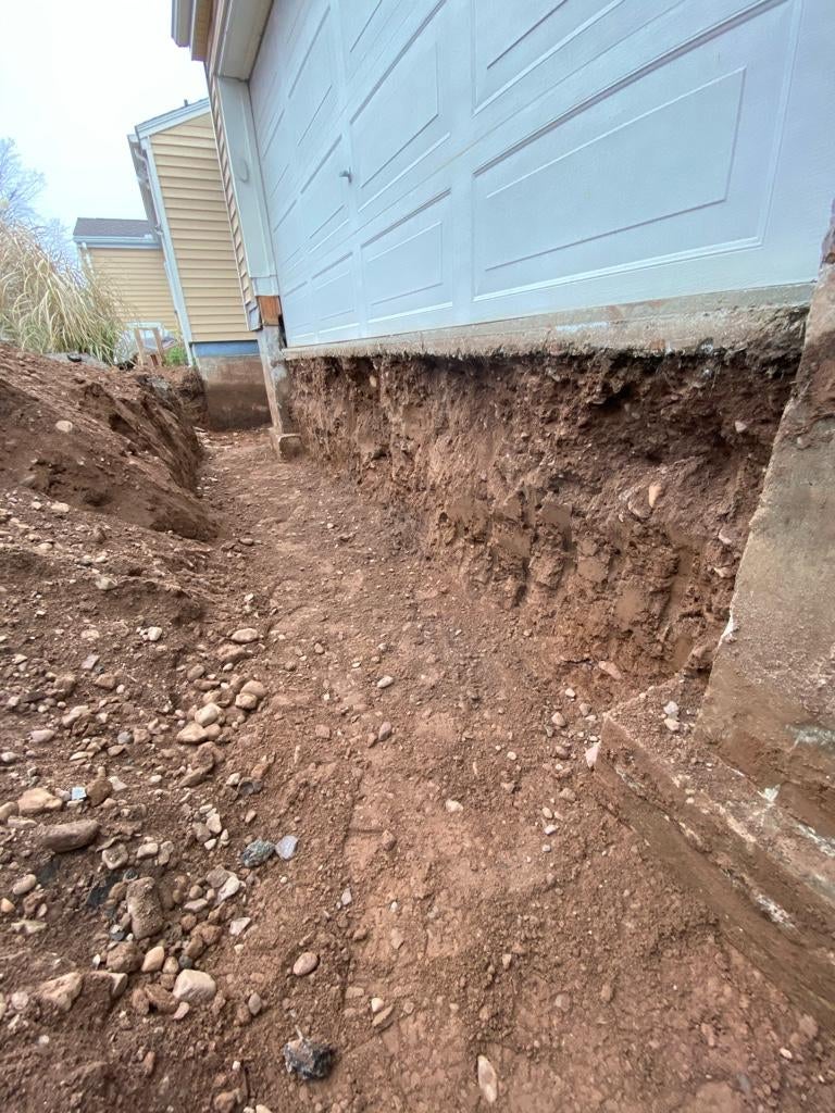 One sided Footing/Foundation wall form under garage door | DIY Home ...