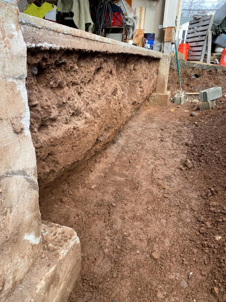 One sided Footing/Foundation wall form under garage door | DIY Home ...