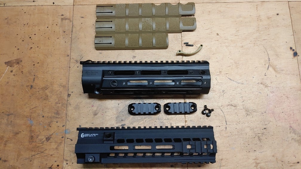 SOLD: RAL8000 quad rail handguard covers | HKPRO Forums