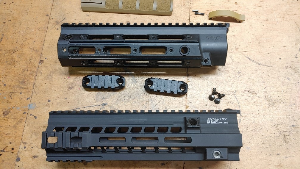 SOLD: RAL8000 quad rail handguard covers | HKPRO Forums