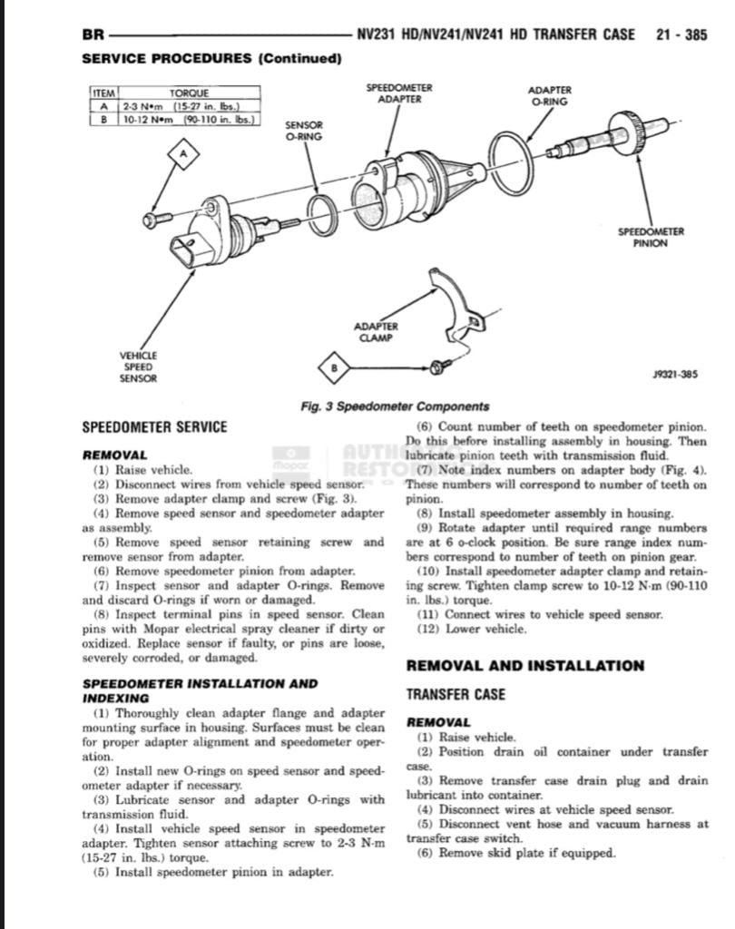 NP241 DLD VSS Positioning | Cummins Diesel Forum