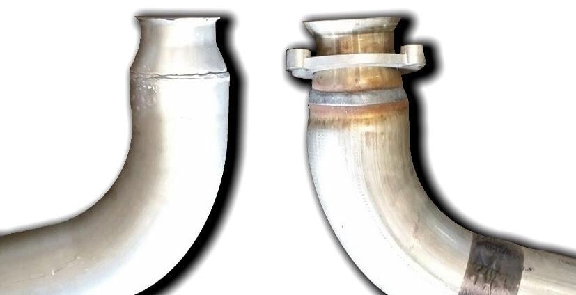 Connecting V-band Down Pipe to 3 Bolt Flange for LML Build | Chevy and ...