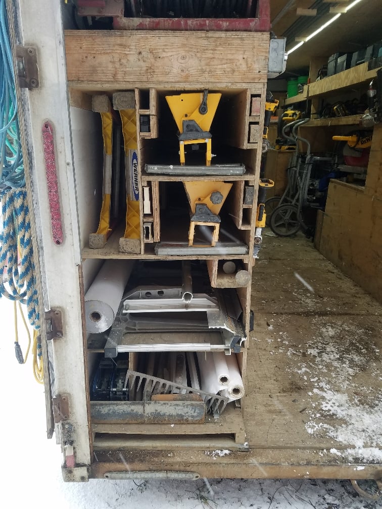 Mitre saw storage in a trailer | Contractor Talk - Professional ...