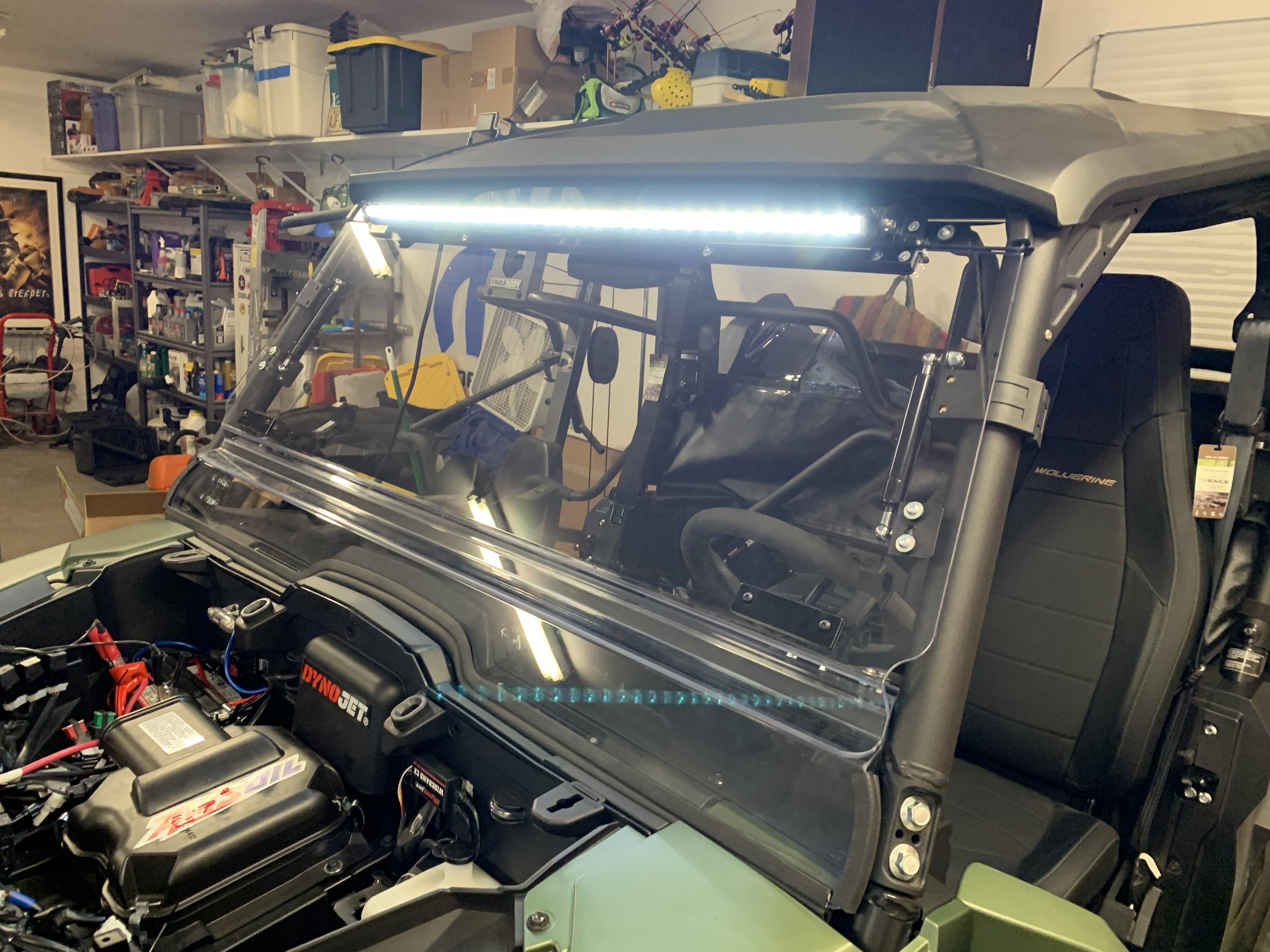 Anyone mount lightbar or pods on new RMAX? | Yamaha Wolverine Forum