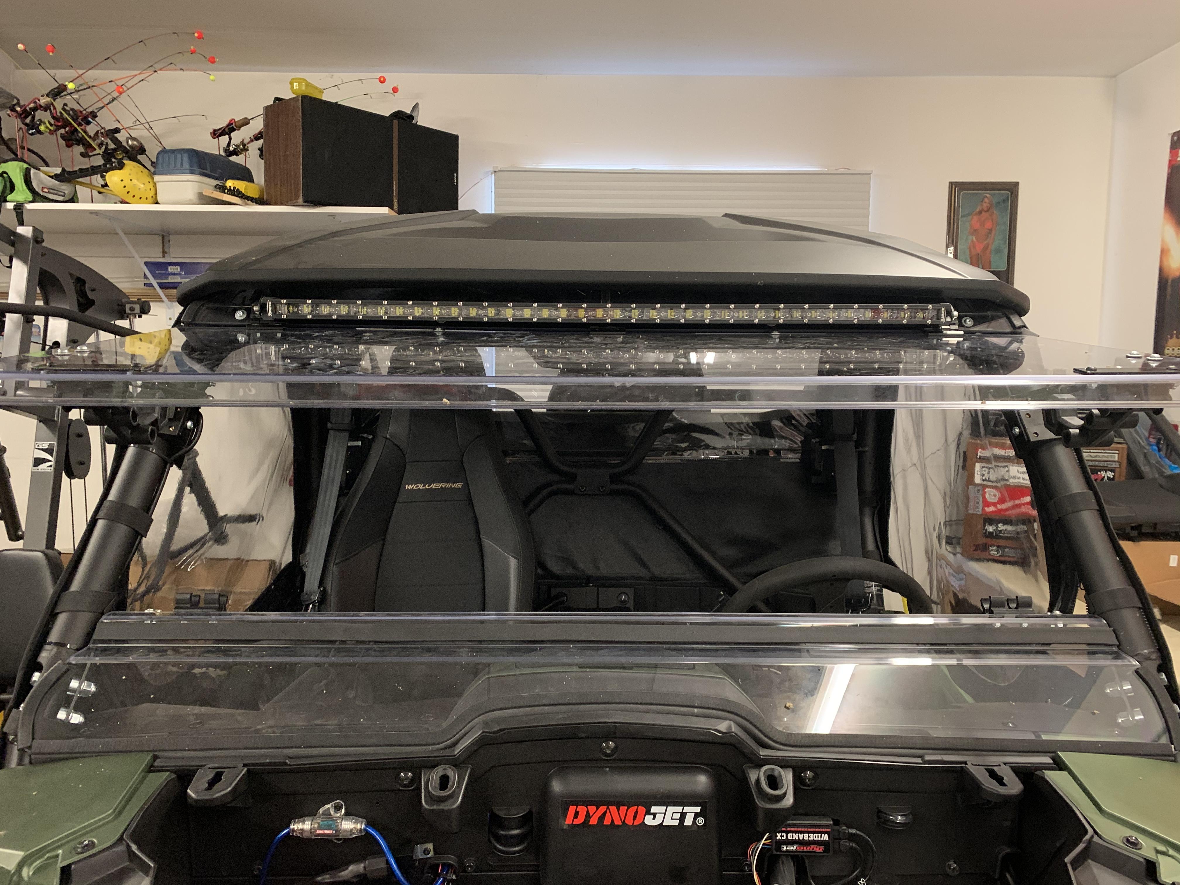 Anyone mount lightbar or pods on new RMAX? | Yamaha Wolverine Forum