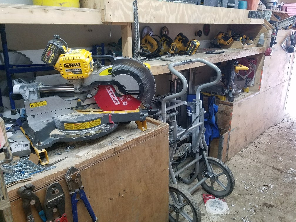 Mitre saw storage in a trailer | Contractor Talk - Professional ...