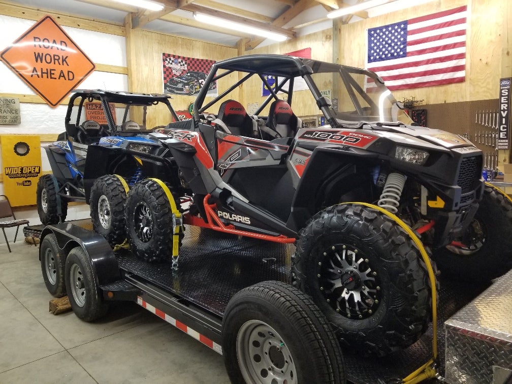 what is the right way to tie your RZR to the trailer | Polaris RZR ...