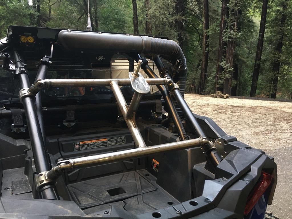 Diy cage extension and swing out tire carrier | Polaris RZR Forum - RZR ...
