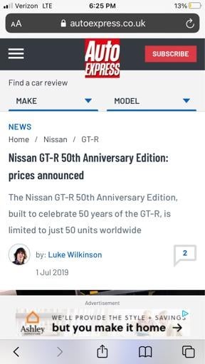 50th Anniversary GTR Production Numbers | Nissan GT-R Forum