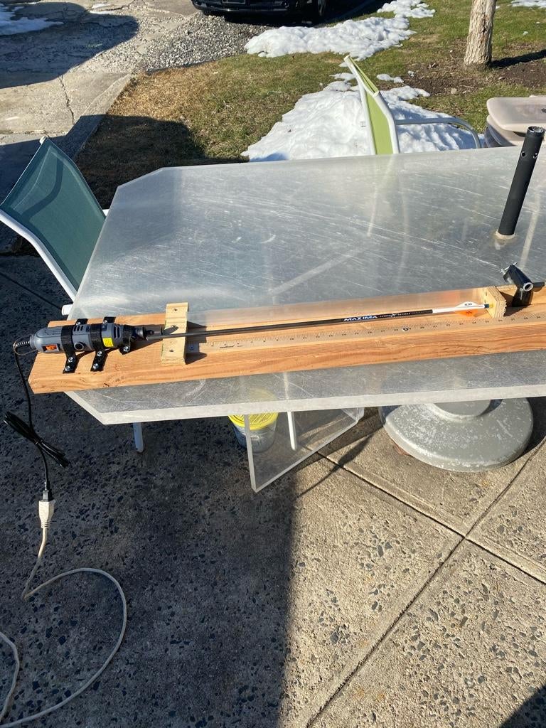 Homemade arrow saw | Archery Talk Forum