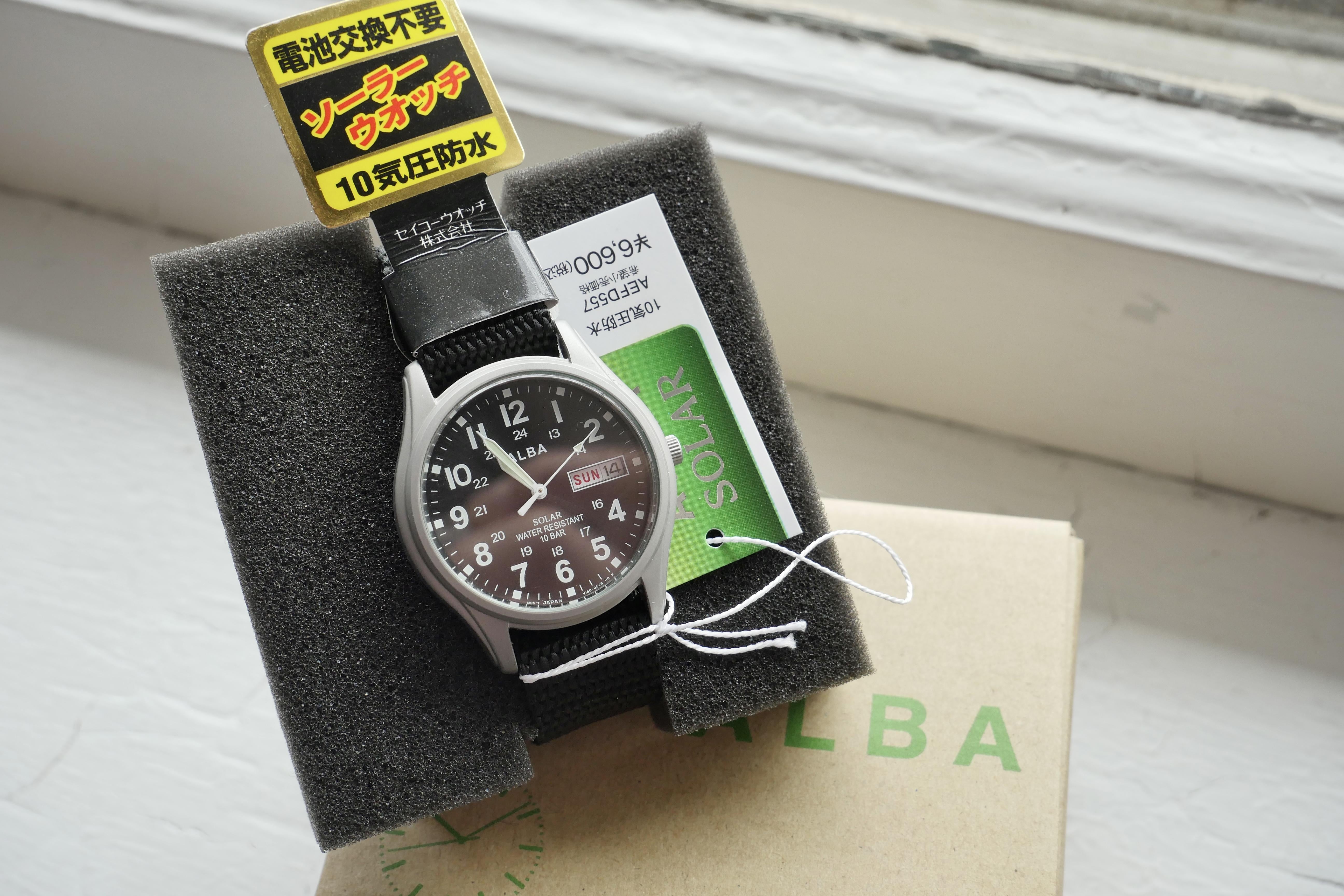 FS: BNIB Alba AEFD557 Solar Field Watch, $60 | WatchUSeek Watch Forums